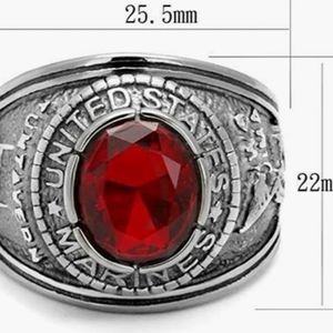 Accessories | New Stainless Steel Usmc Marine Corps Ring | Poshmark